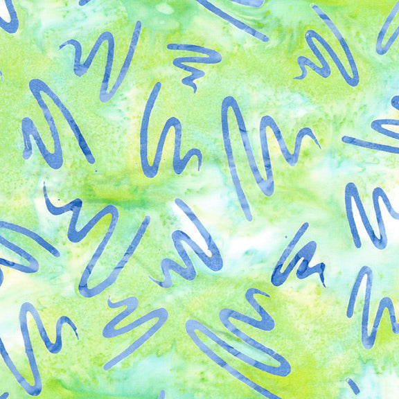 Aurora - Squiggle-Teal Chameleon – Town and Country Quilt Shop